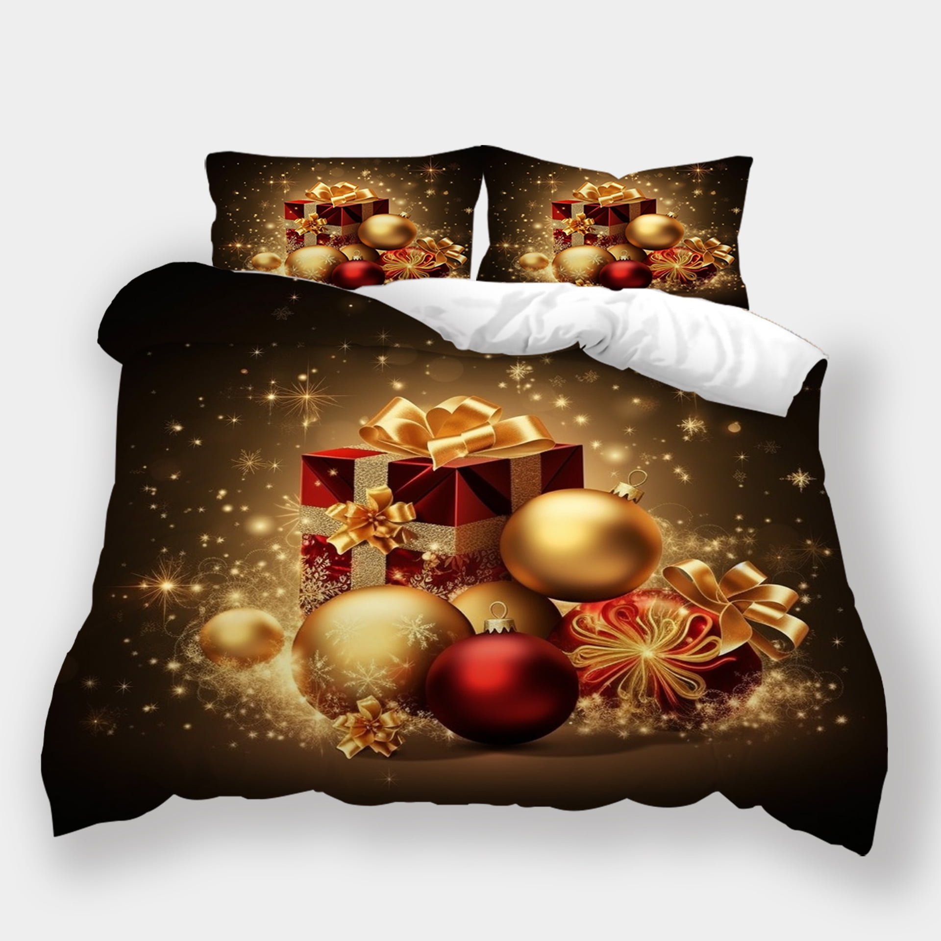 Christmas print 3D print polyester pillowcase quilt cover home textile ...