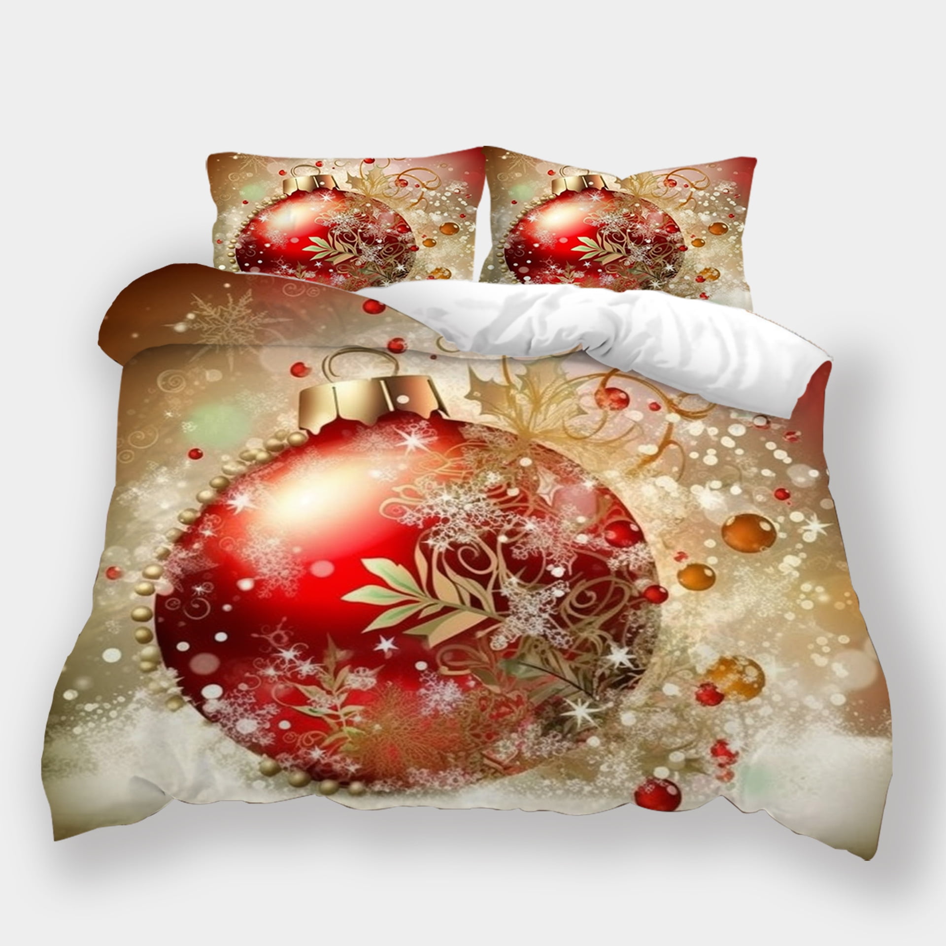 Christmas print 3D print polyester pillowcase quilt cover home textile ...