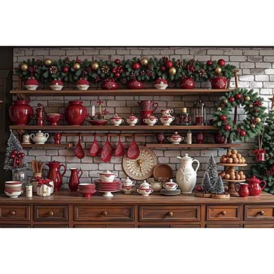 Christmas ration Photography Background Fireplace White Wall Candle ...