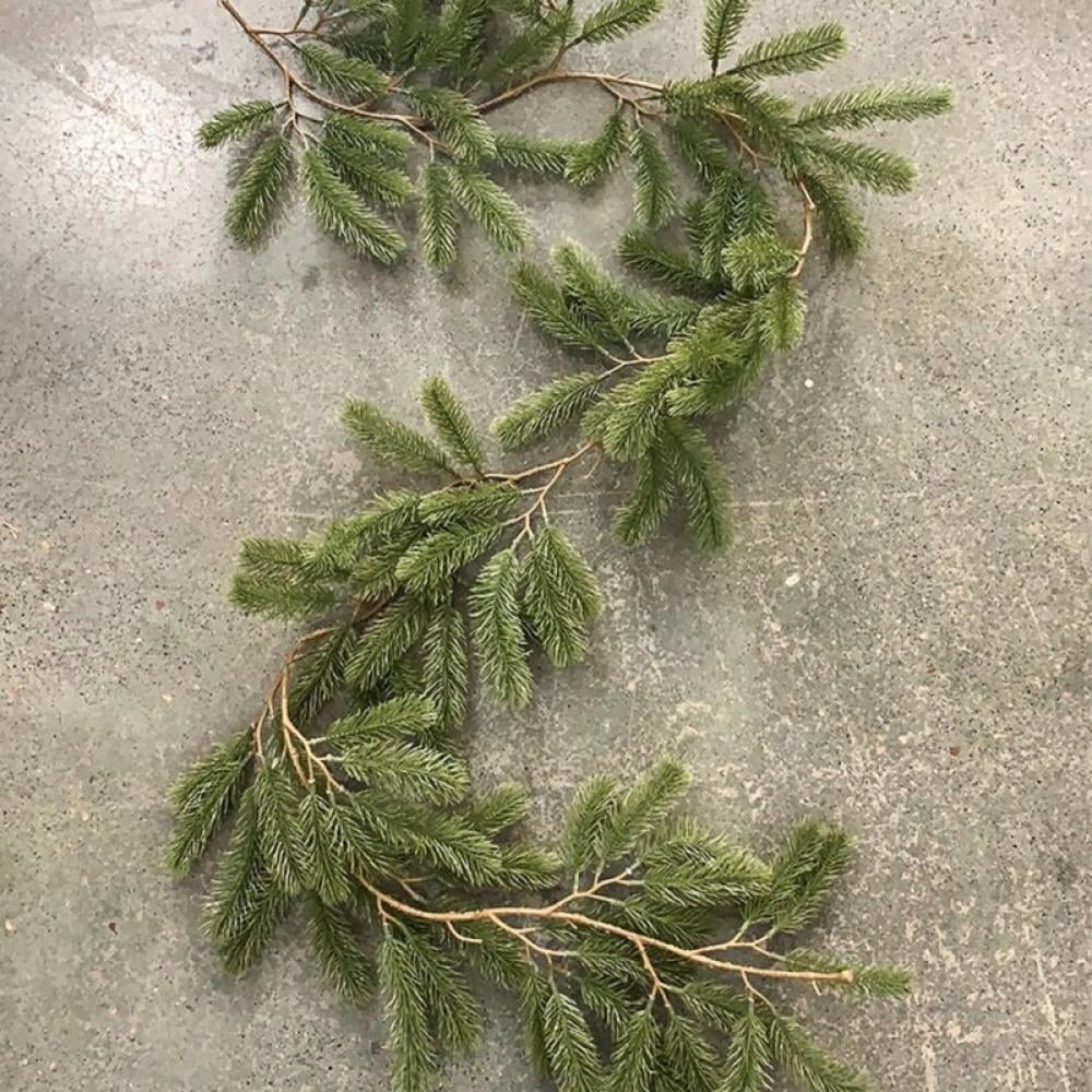 XMAS Decor: 6ft Unlit Artificial Pine Garland, Christmas Wreath Mantle ...