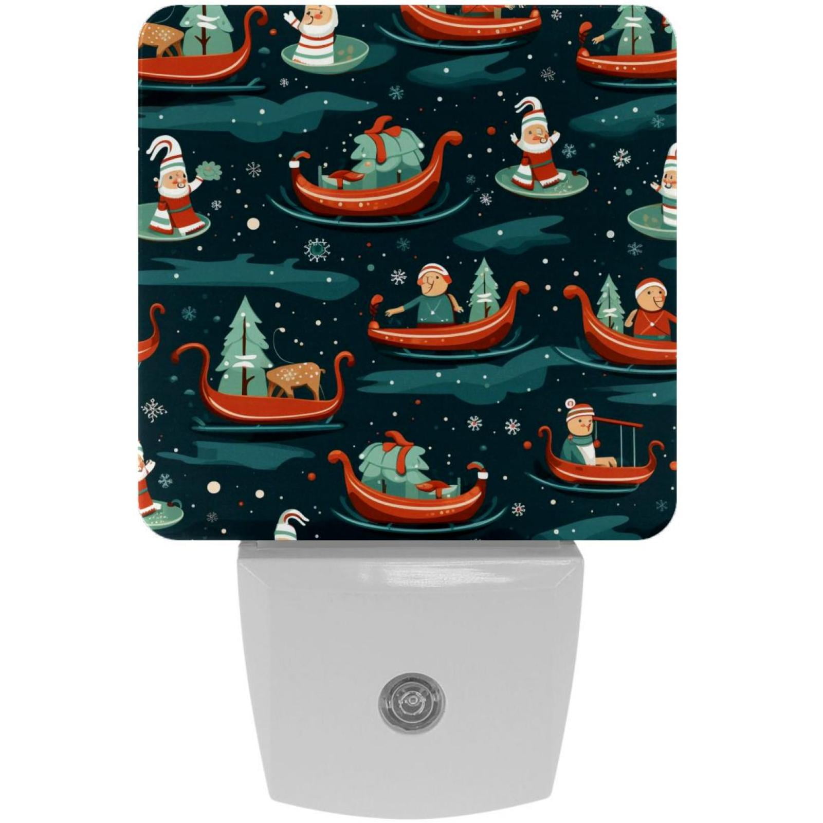 Christmas sled LED Square Night Lights - Modern and Versatile Plug-in ...