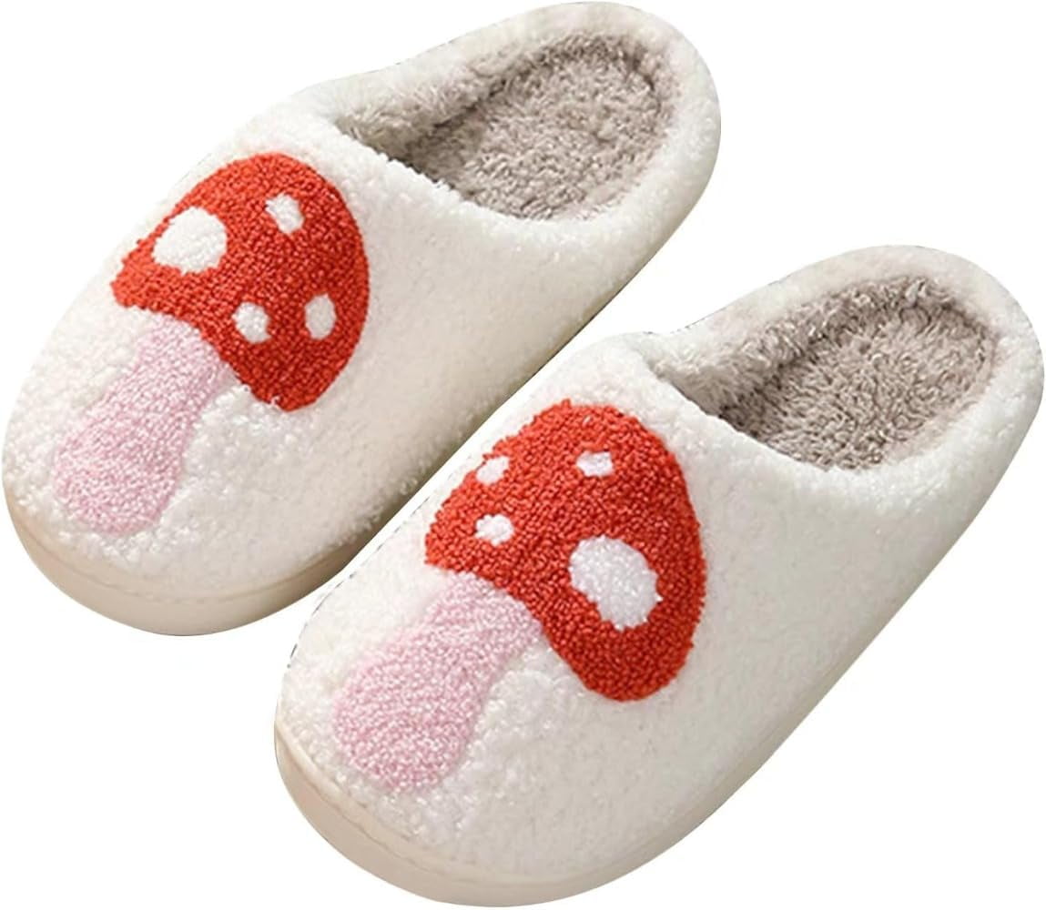 Christmas slippers Christmas elk slippers Comfortable home warm plush women's slippers - Walmart.com