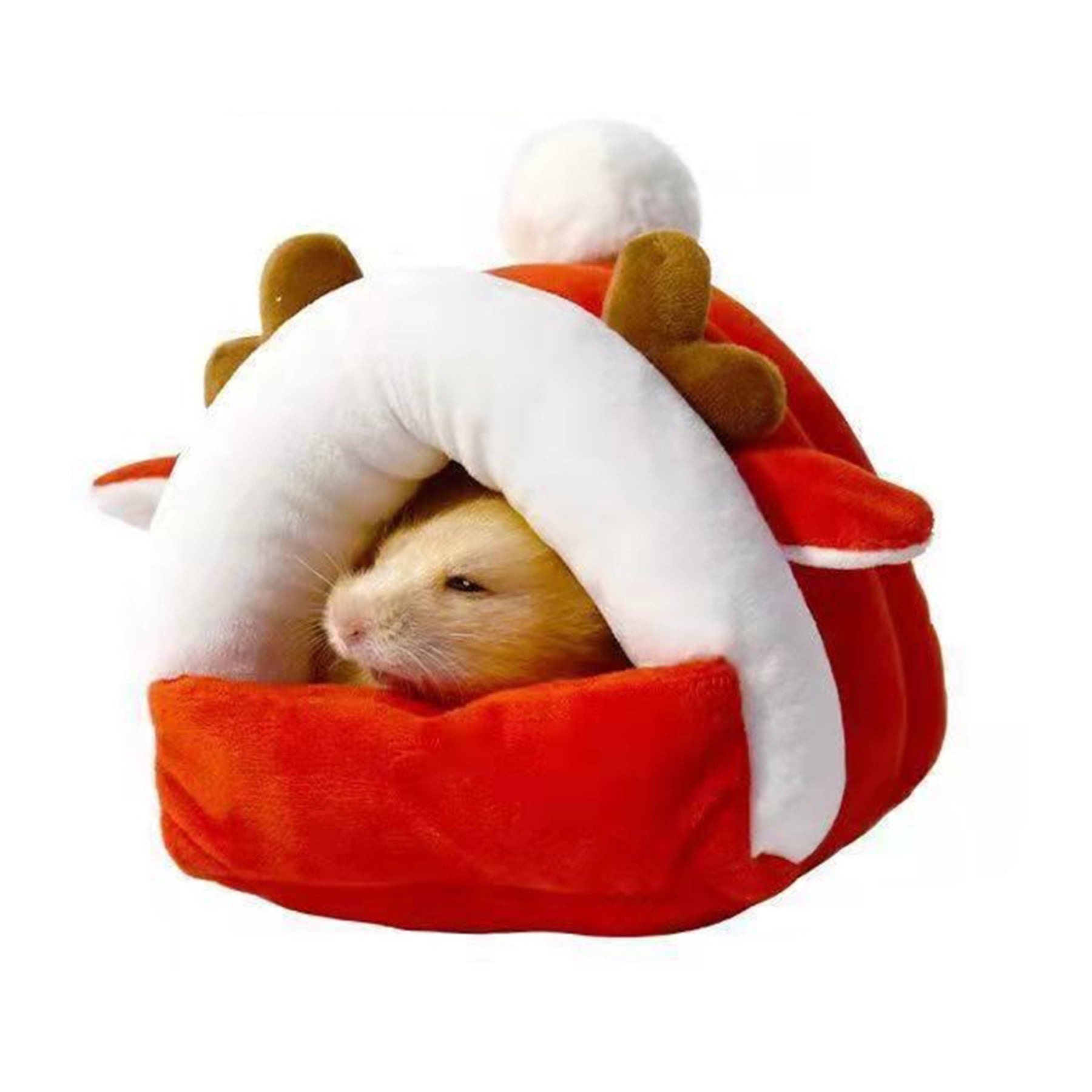 Christmas-themed Small Animal Hideaway: Reindeer-shaped Guinea Pig Bed ...