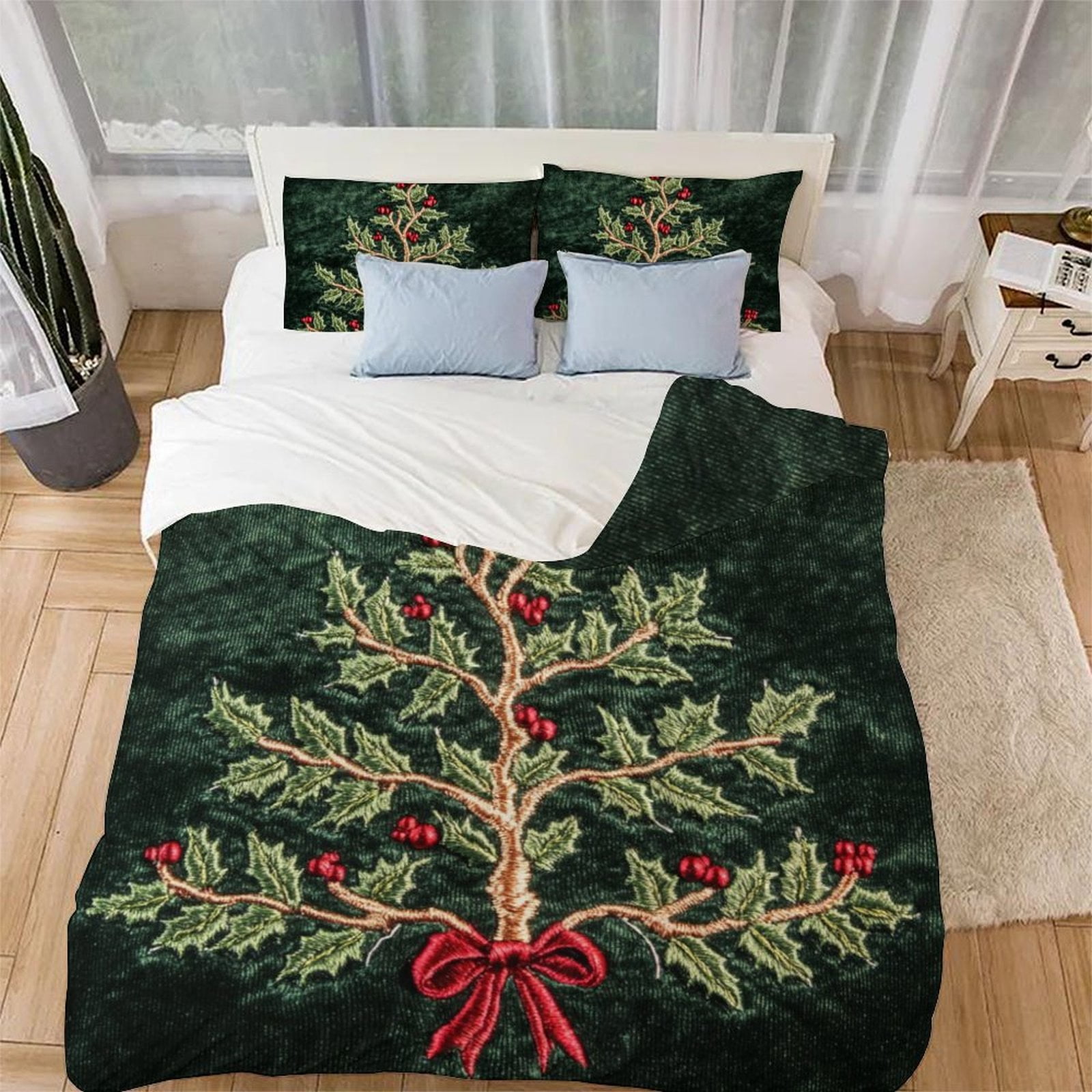 Christmas tree Bedding Set Duvet Cover 3D Printed Quilt Cover Comforter ...