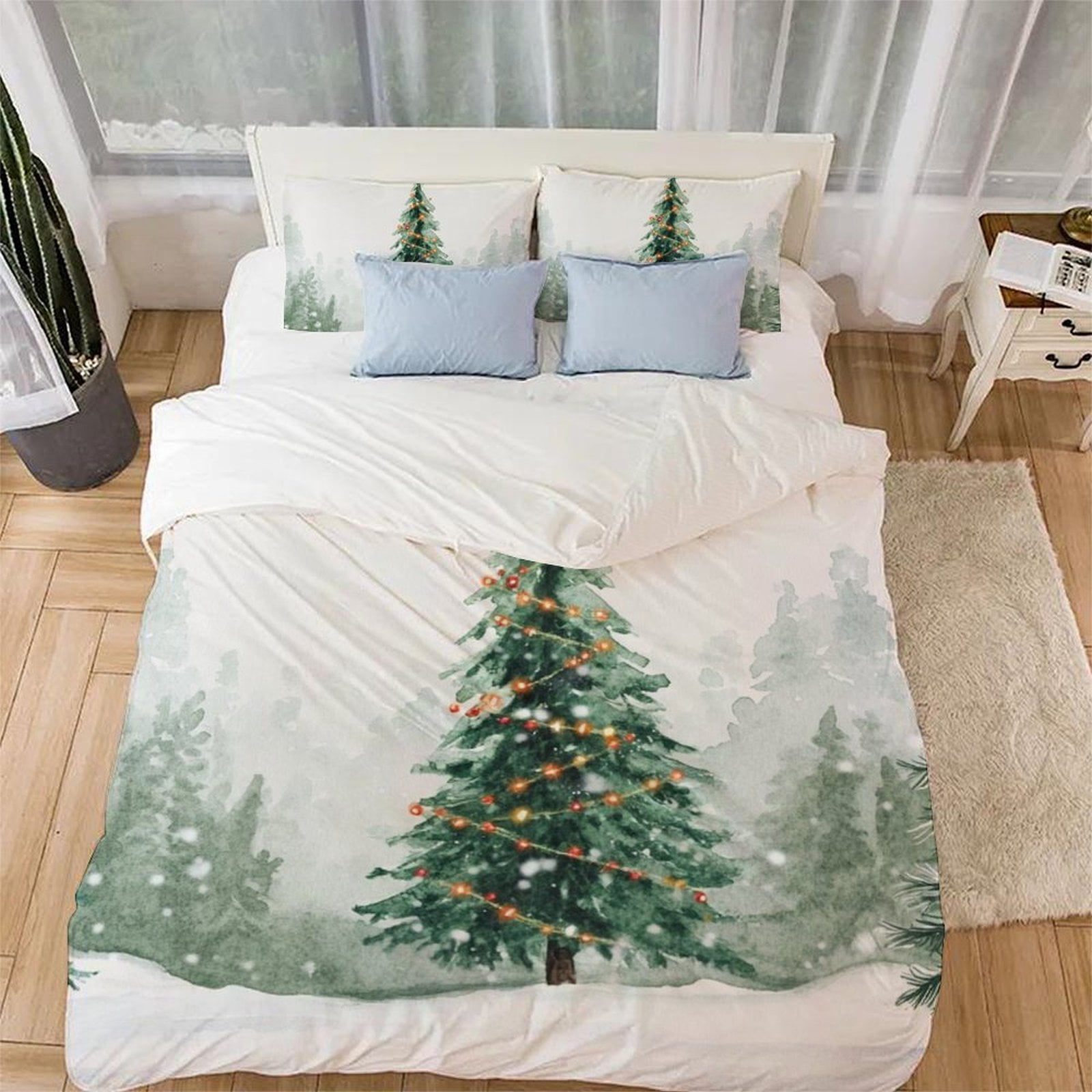 Christmas tree Comforter Covers 3D Printed Duvet Cover Quilt Cover ...