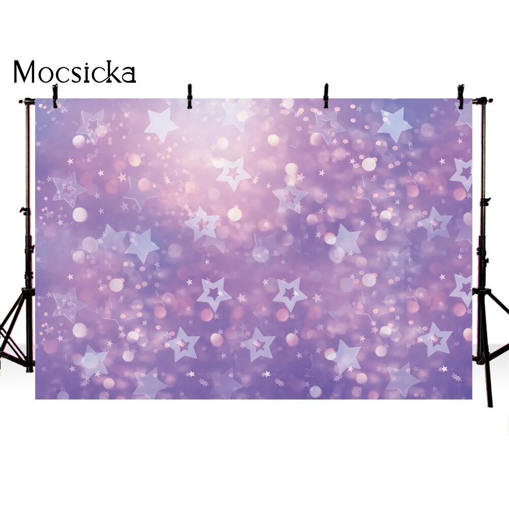 Christmas tree Winter Snow background for photography Bokeh Glitter party decoration gifts sock ...