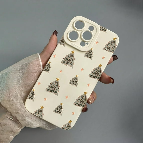 Christmas tree graphic phone case for iPhone 16 15 14 13 12 11 x XR Xs ...