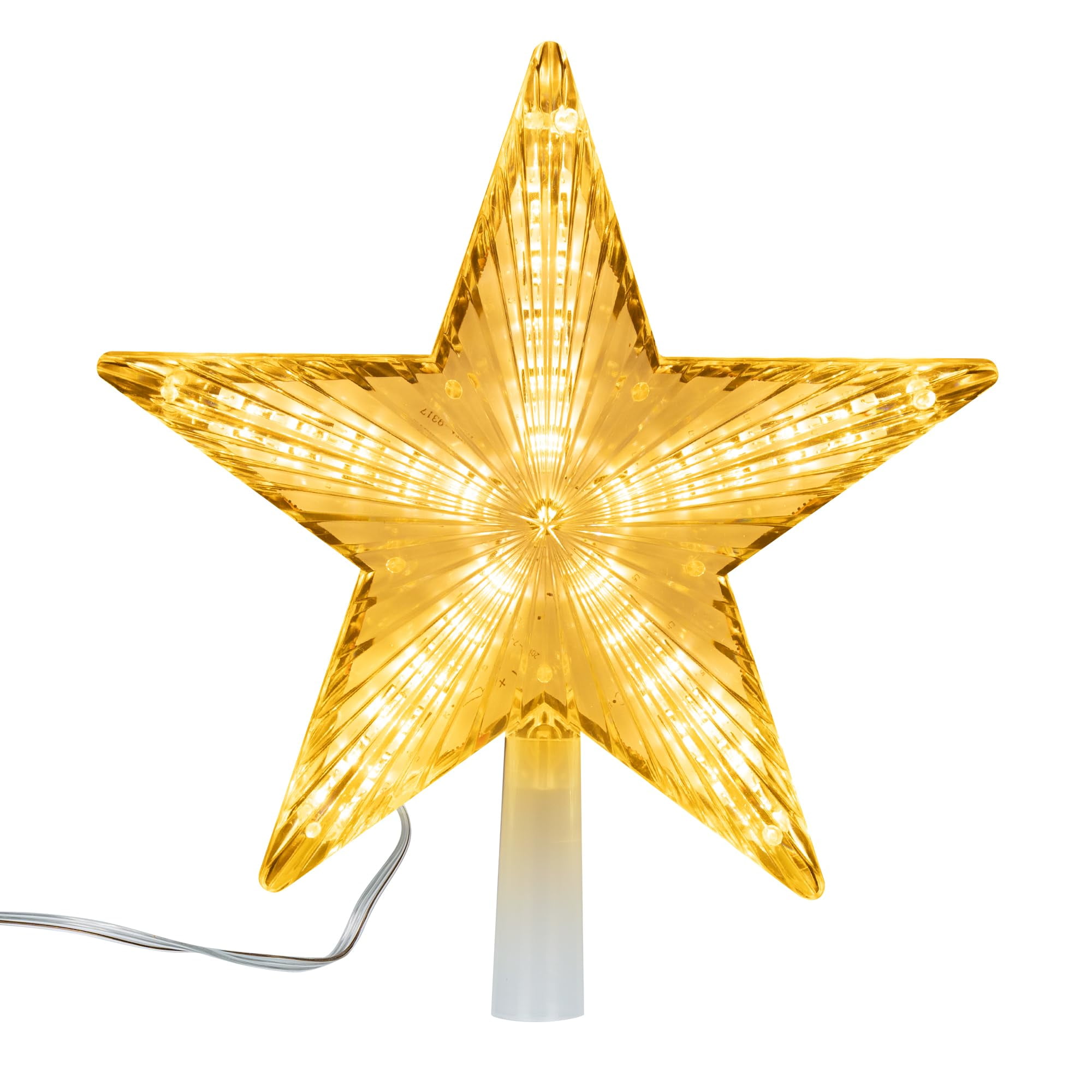 Christmas tree topper star, 8.7 inch LED tree topper lights, battery ...