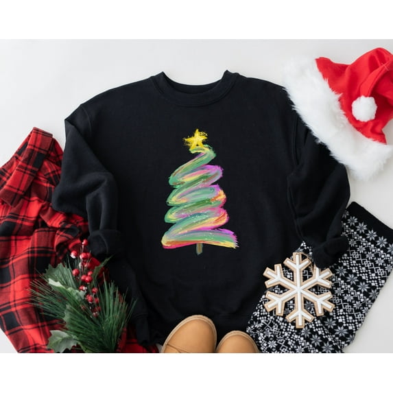 Christmas watercolor T-Shirt, Christmas T-Shirt, Christmas Crewneck ...