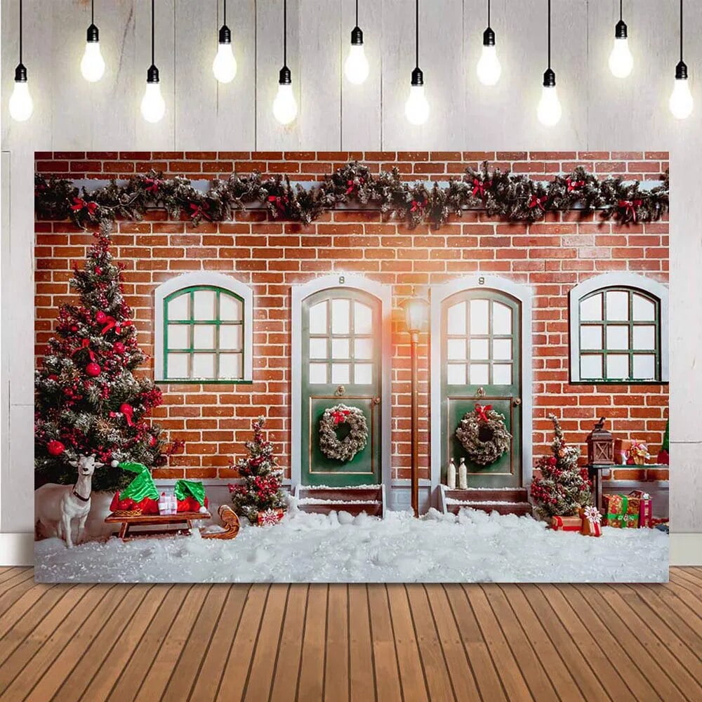 Christmas winter outsize backdrop for photography studio snow Christmas ...