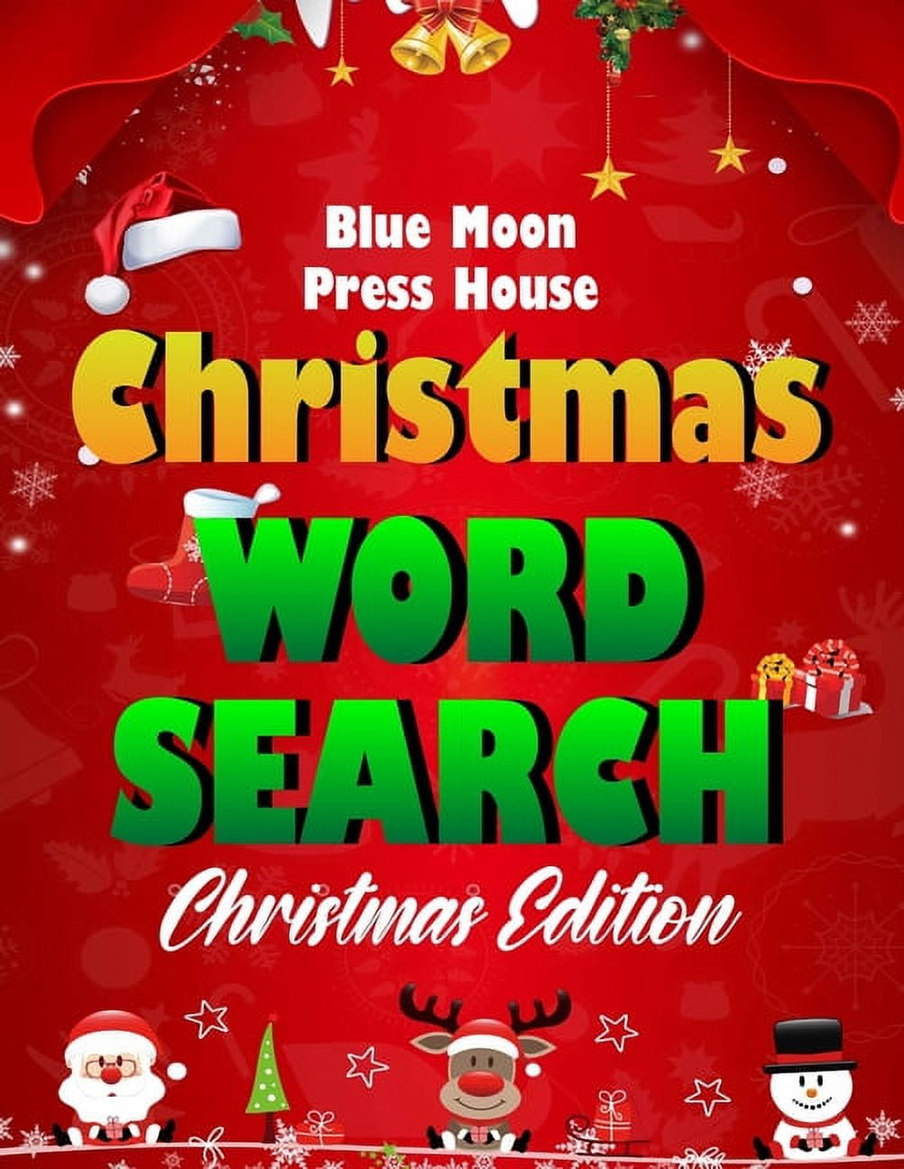 Christmas word search.: Easy Large Print Puzzle Book for Adults, Kids ...