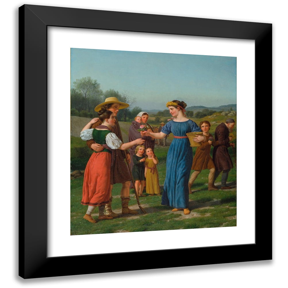 Christoffer Wilhelm Eckersberg 12x14 Black Modern Framed Museum Art ...