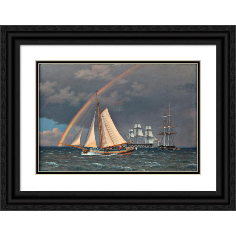 Christoffer Wilhelm Eckersberg 14x11 Black Ornate Wood Framed Double ...