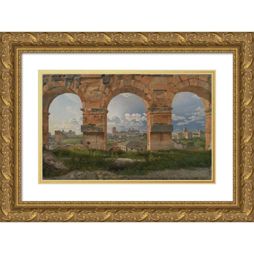 Christoffer Wilhelm Eckersberg 14x11 Gold Ornate Wood Frame and Double ...
