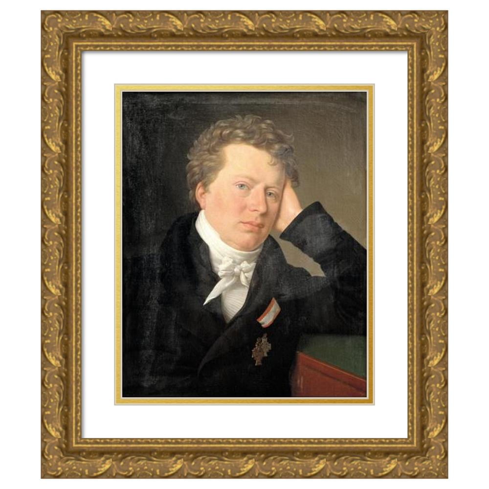 Christoffer Wilhelm Eckersberg 15x18 Gold Ornate Wood Frame and Double ...