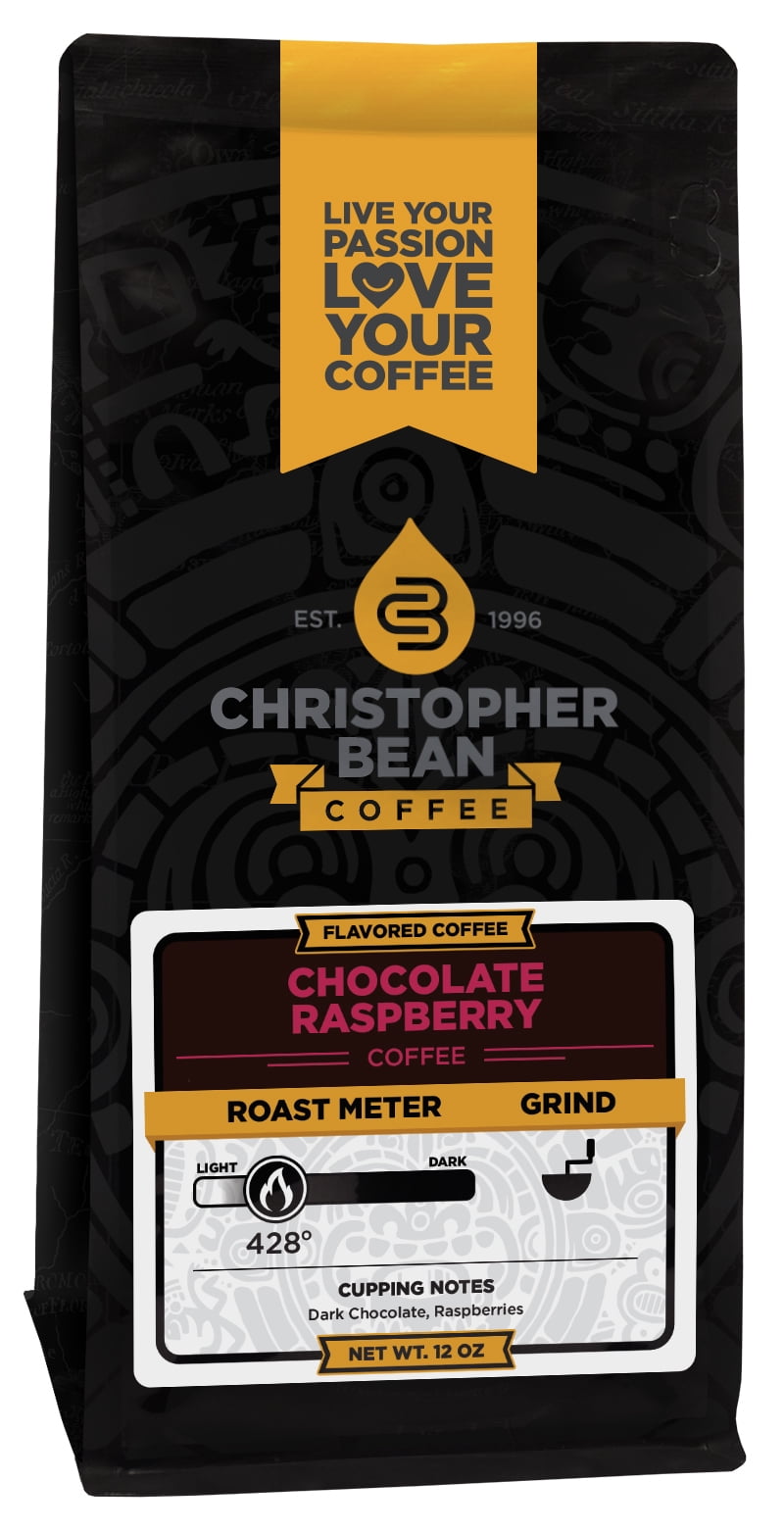 Christopher Bean Coffee - Chocolate Raspberry Flavored Coffee, (Regular ...