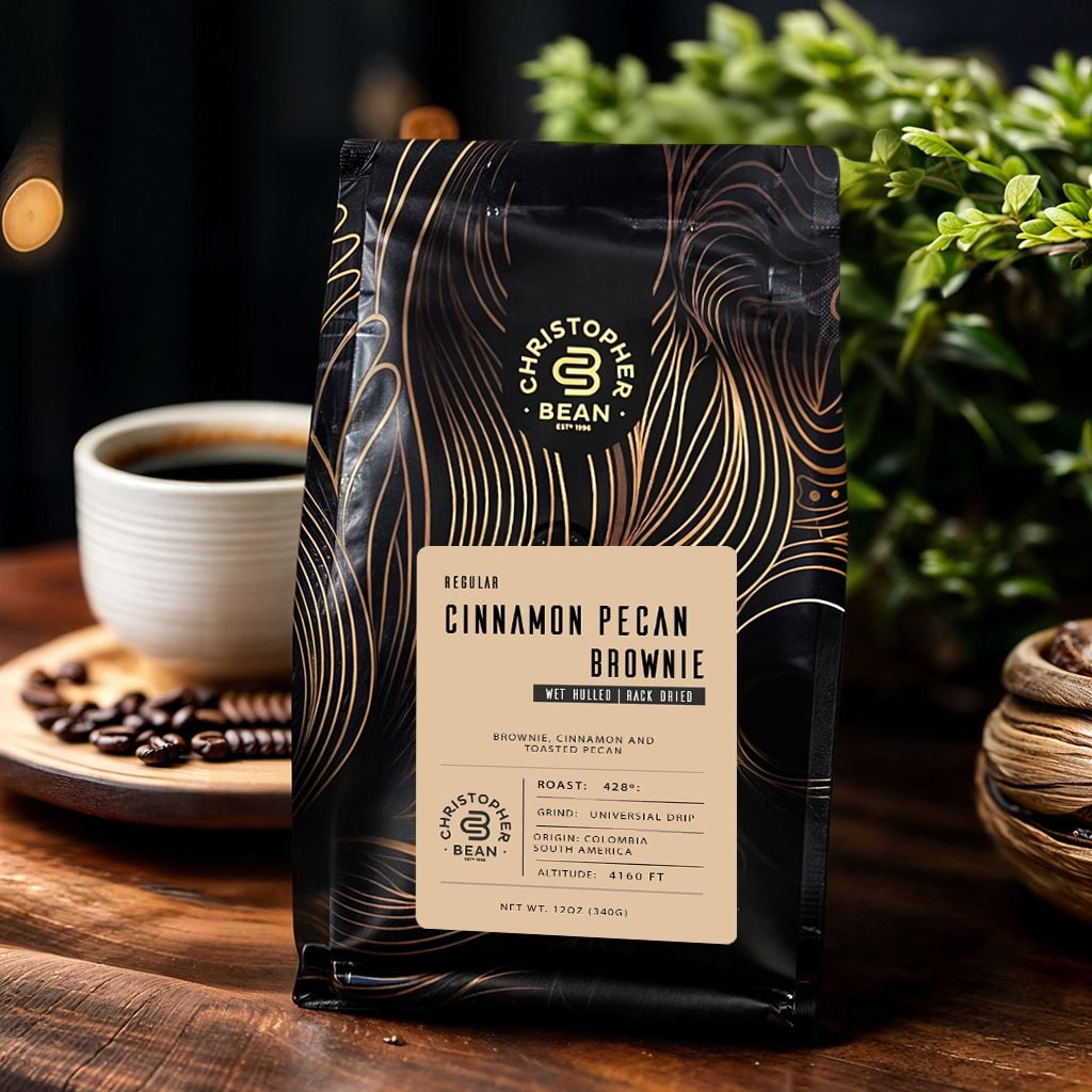 Christopher Bean Cinnamon Pecan Brownie Flavored Coffee, (Regular ...