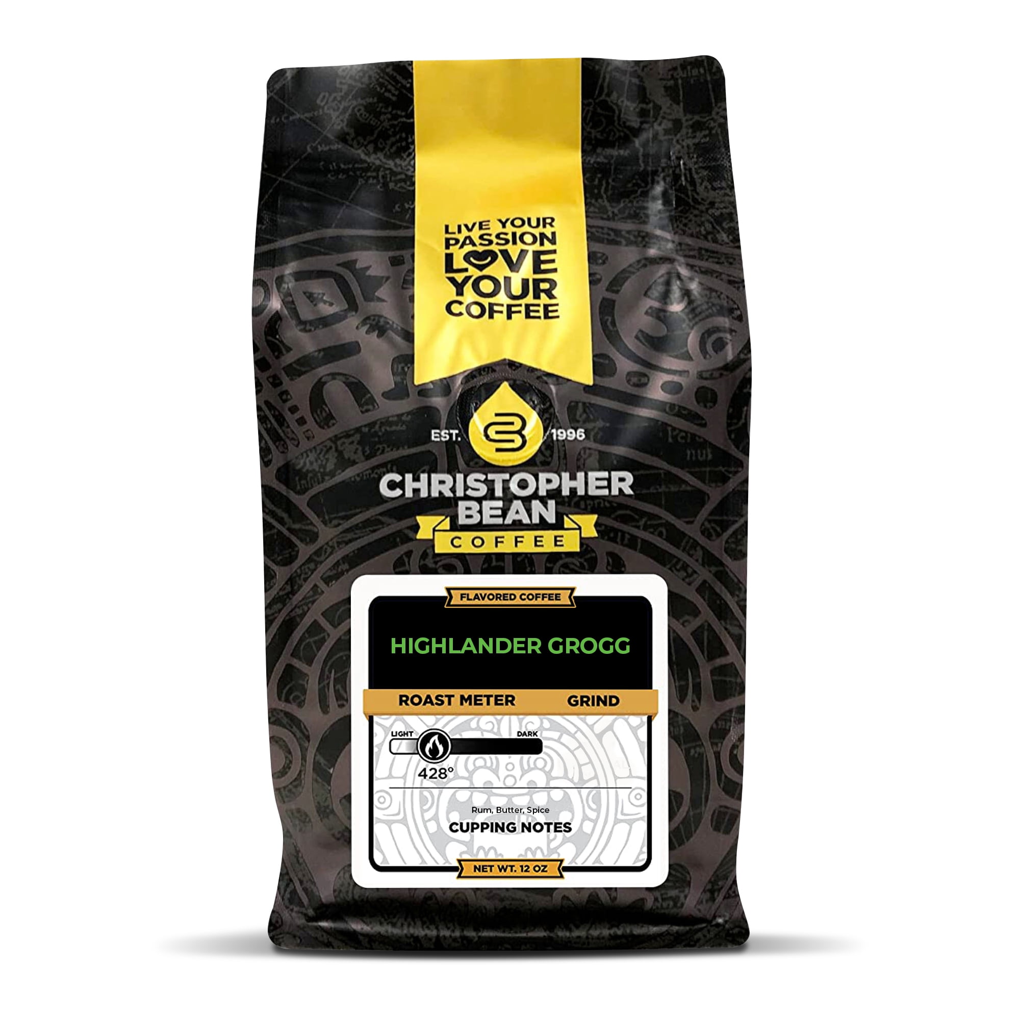 Christopher Bean Coffee - Highlander Grogg Flavored Coffee, (Regular ...