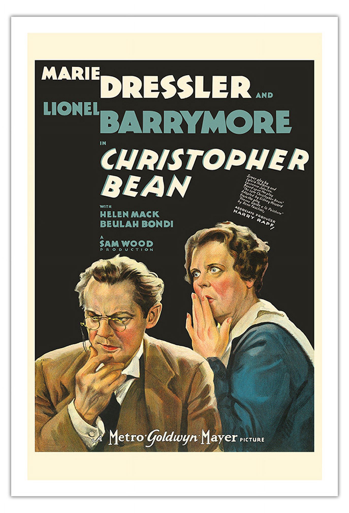 Christopher Bean - Starring Lionel Barrymore Marie Dressler - Vintage ...