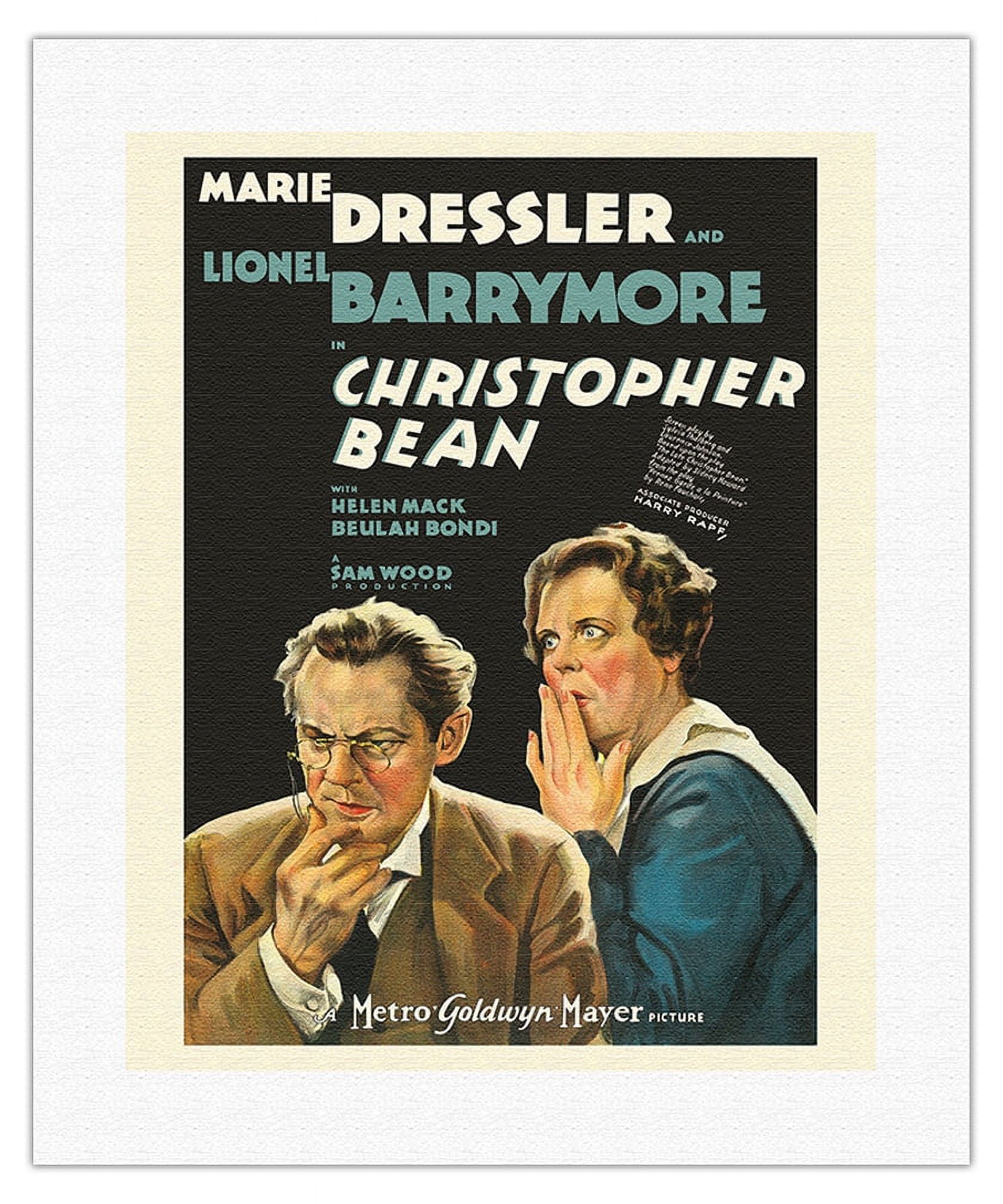 Christopher Bean - Starring Lionel Barrymore Marie Dressler - Vintage ...