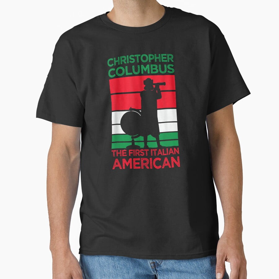Christopher Columbus First Italian American Retro Heritage Design ...