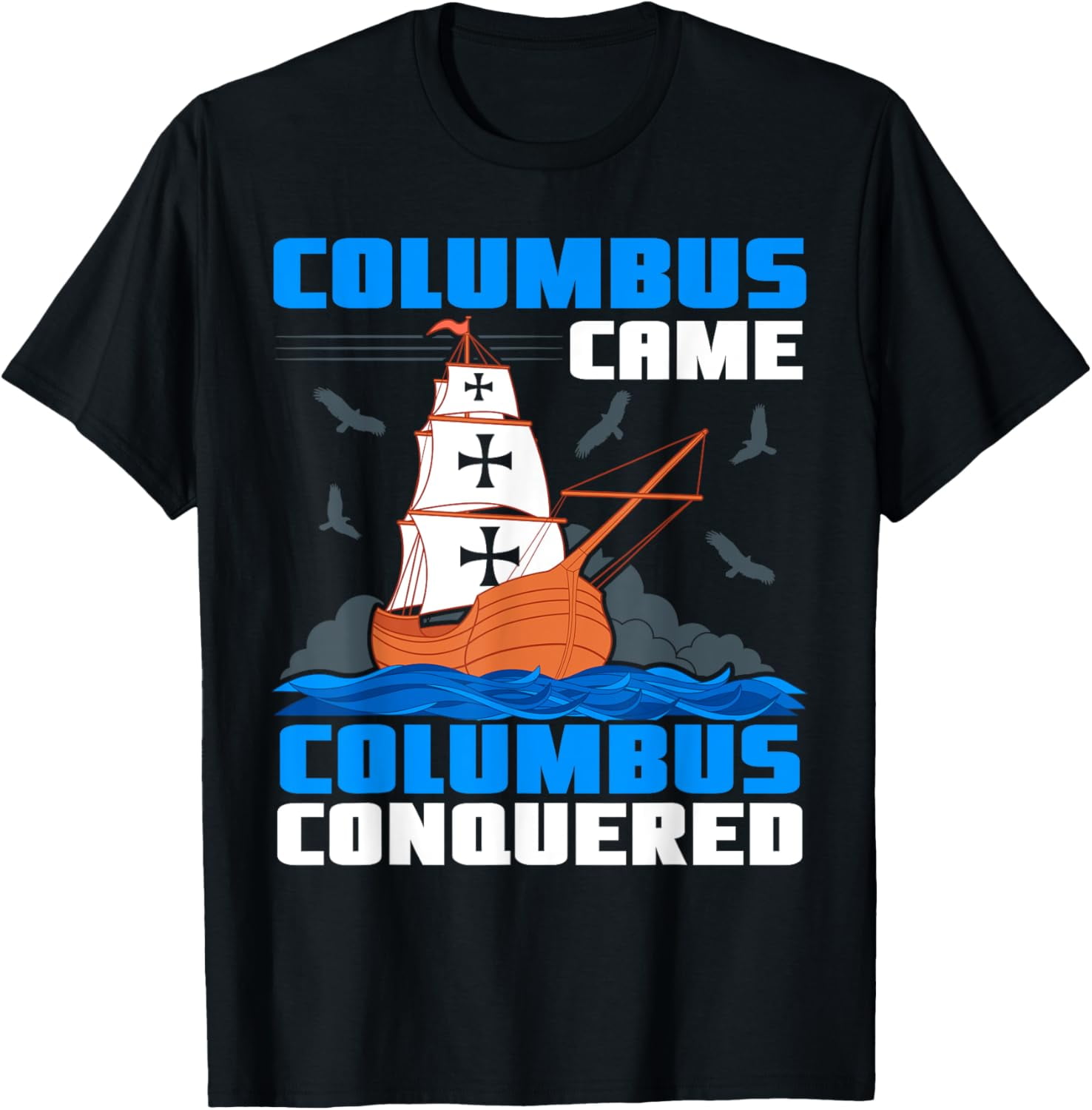 Christopher Columbus Italian American Happy Columbus Day T-Shirt ...