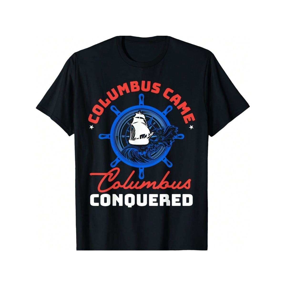 Christopher Columbus Italian Happy Columbus Day T-Shirt Short Sleeve ...