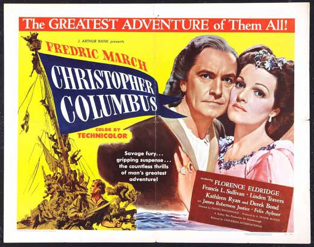 Christopher Columbus POSTER (22x28) (1949) (Half Sheet Style B ...