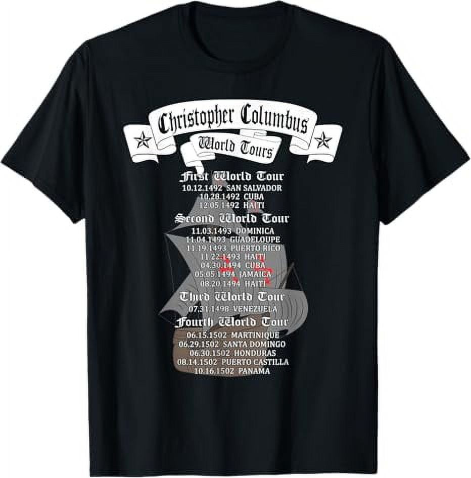 Christopher Columbus World Tours US History Buff T-Shirt - Walmart.com
