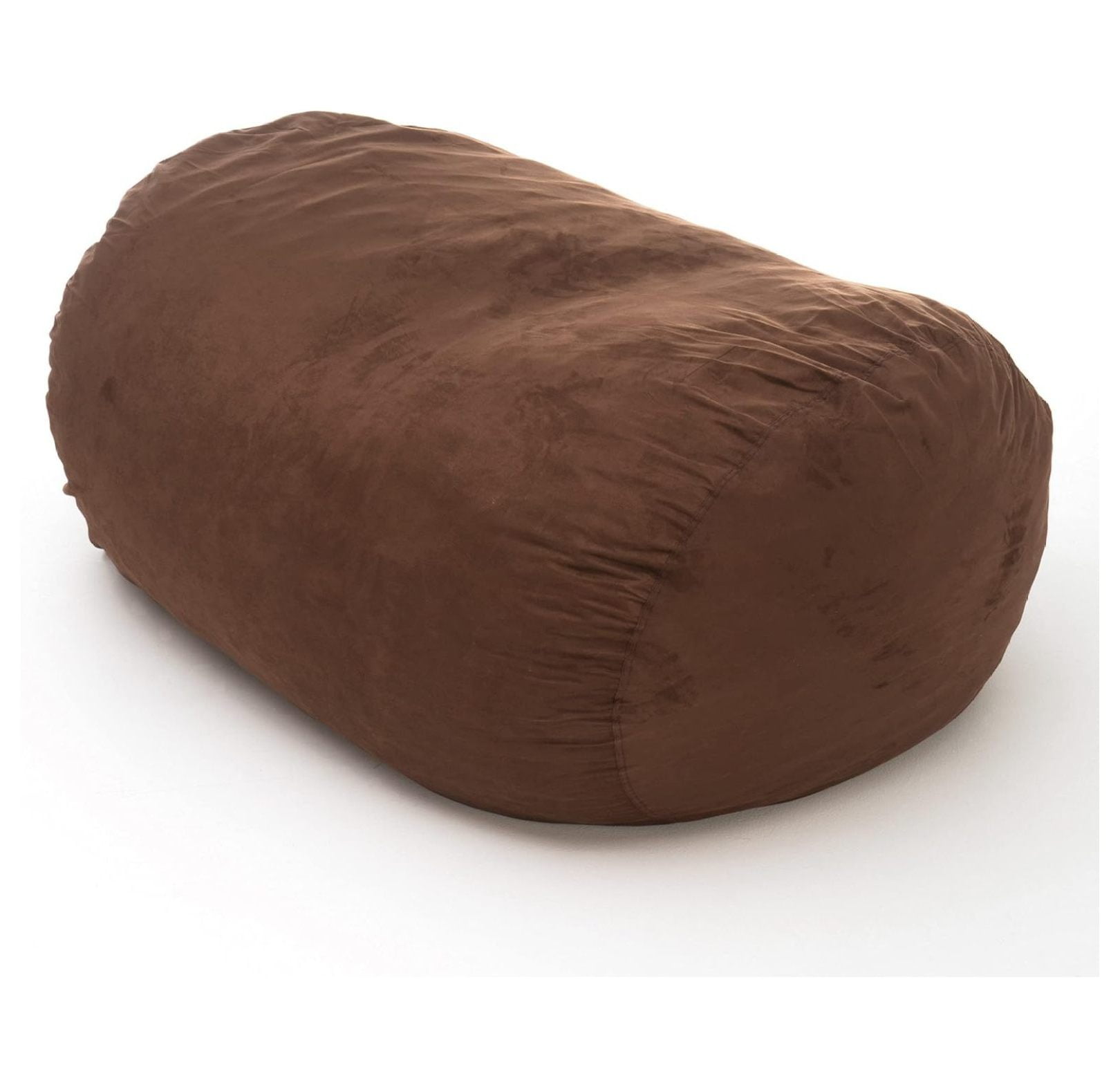 Christopher Home Haley 6 Ft Faux Suede Microfiber Bean Bag (Brown ...