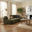 Christopher Knight Home 106" Modern Curved Cloud Sectional Sofa with 7 ...