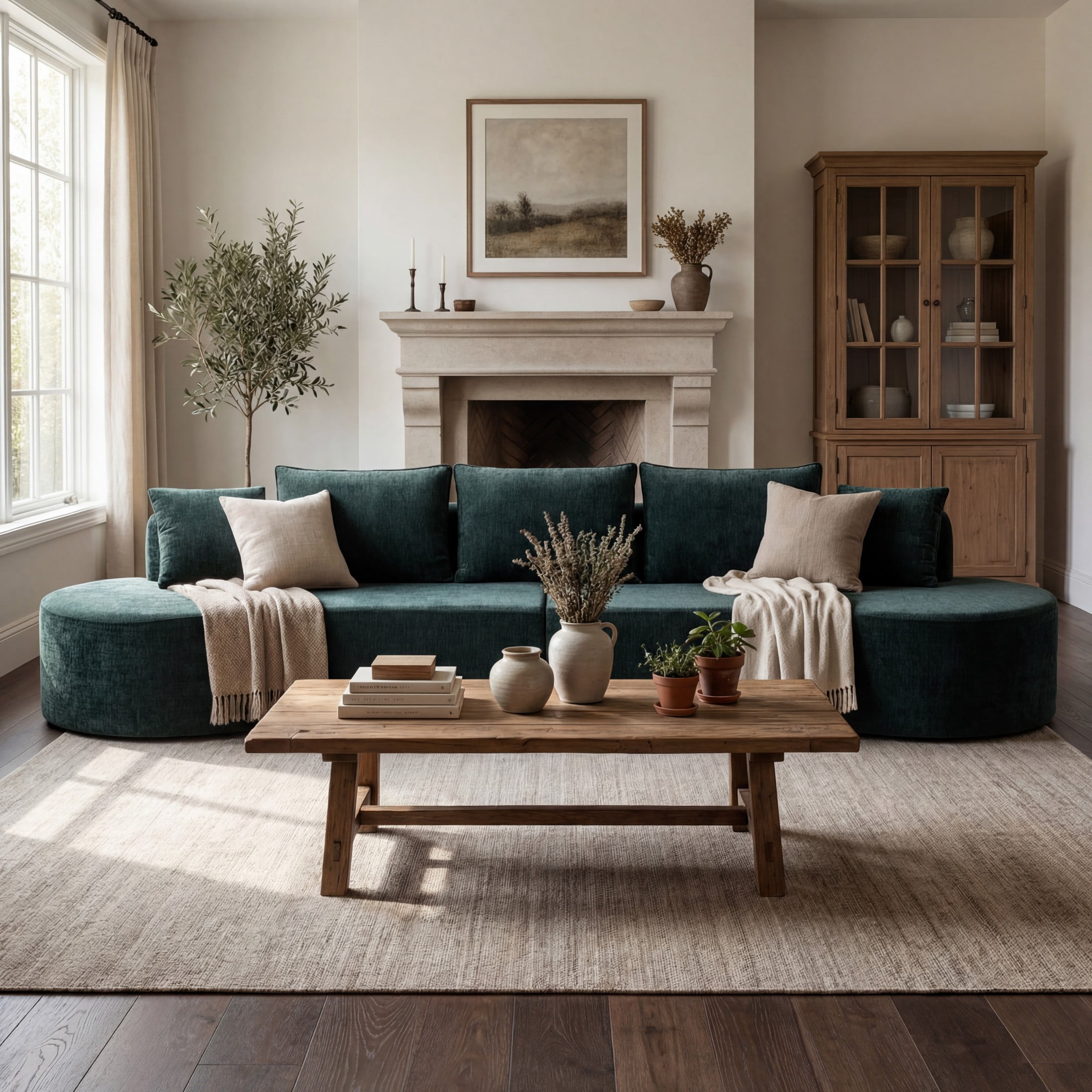 Christopher Knight Home 138.6" Modern Curved Modular Sectional Sofa ...