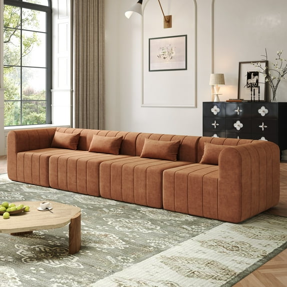 Christopher Knight Home 145.5" Modular Sectional Sofa, 4-Piece ...