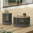 Christopher Knight Home 2-Piece Coffee Table and Side Table Set, Acacia ...