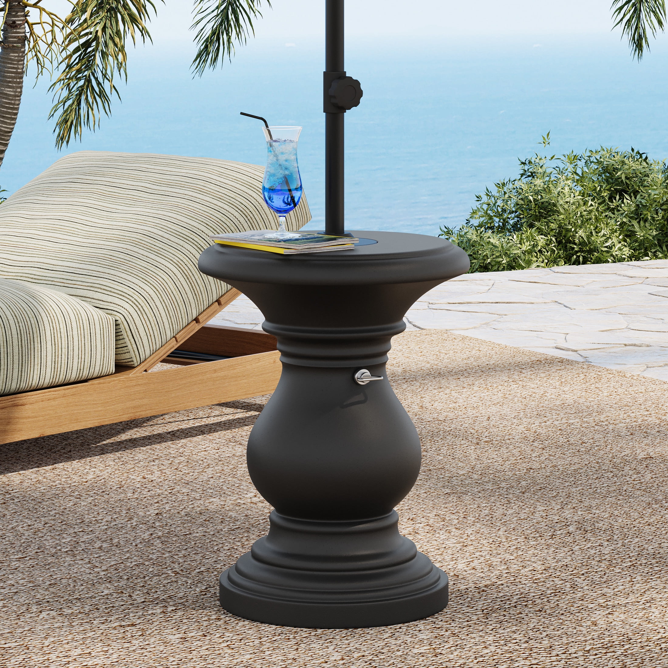 Christopher Knight Home 20" MGO Umbrella Base with Multiple Cap Sizes ...