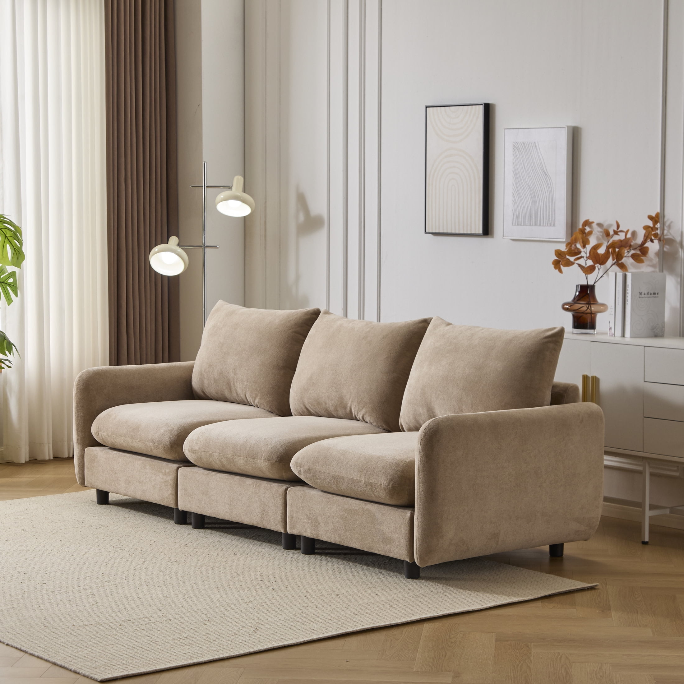 Christopher Knight Home 3-Piece Modular Sectional Sofa, 99.5 ...