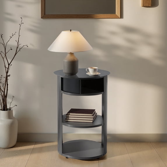 Christopher Knight Home 3-Tier Metal Round End Table, Side Table with ...