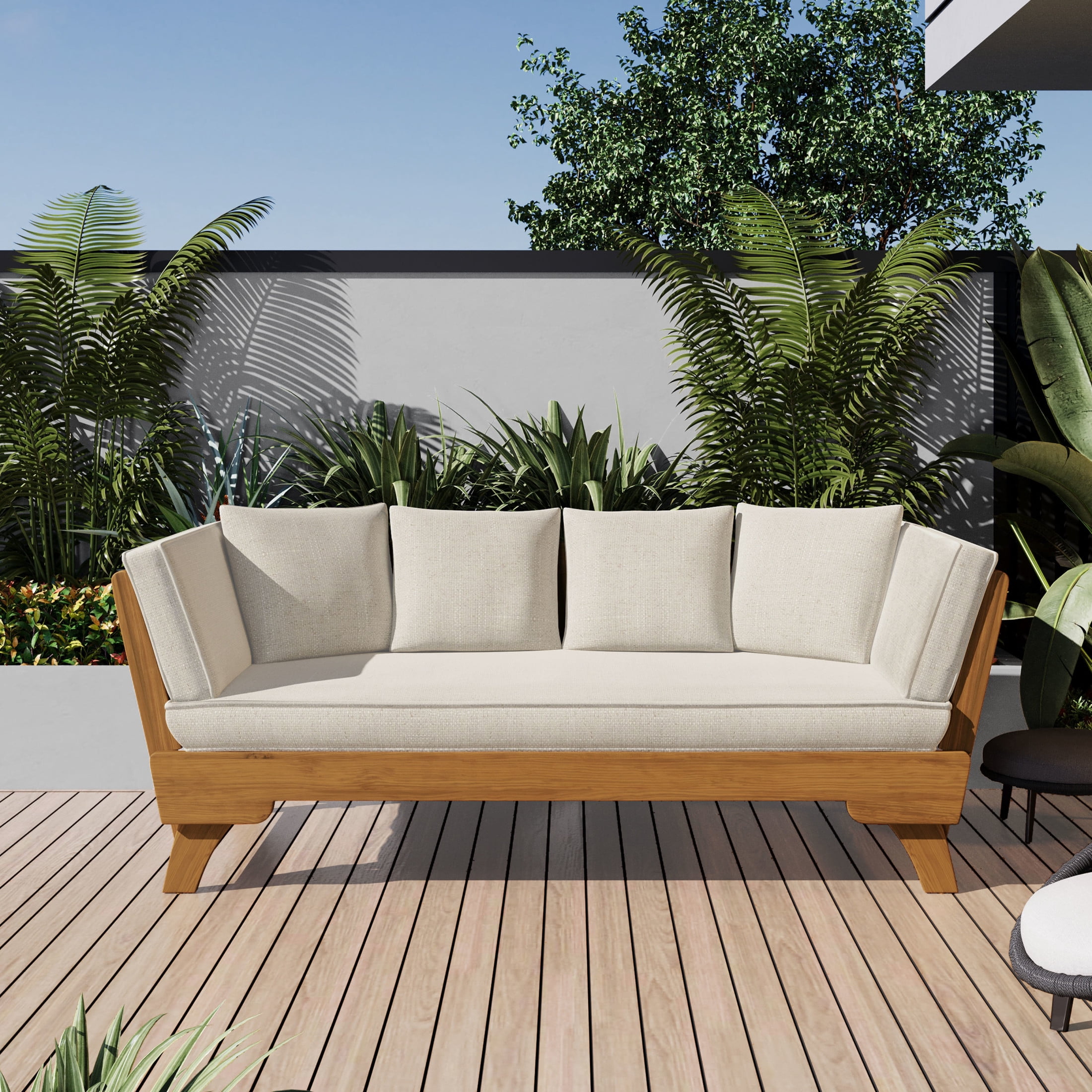 Christopher Knight Home 3-in-1 Convertible Patio Outdoor Daybed with ...