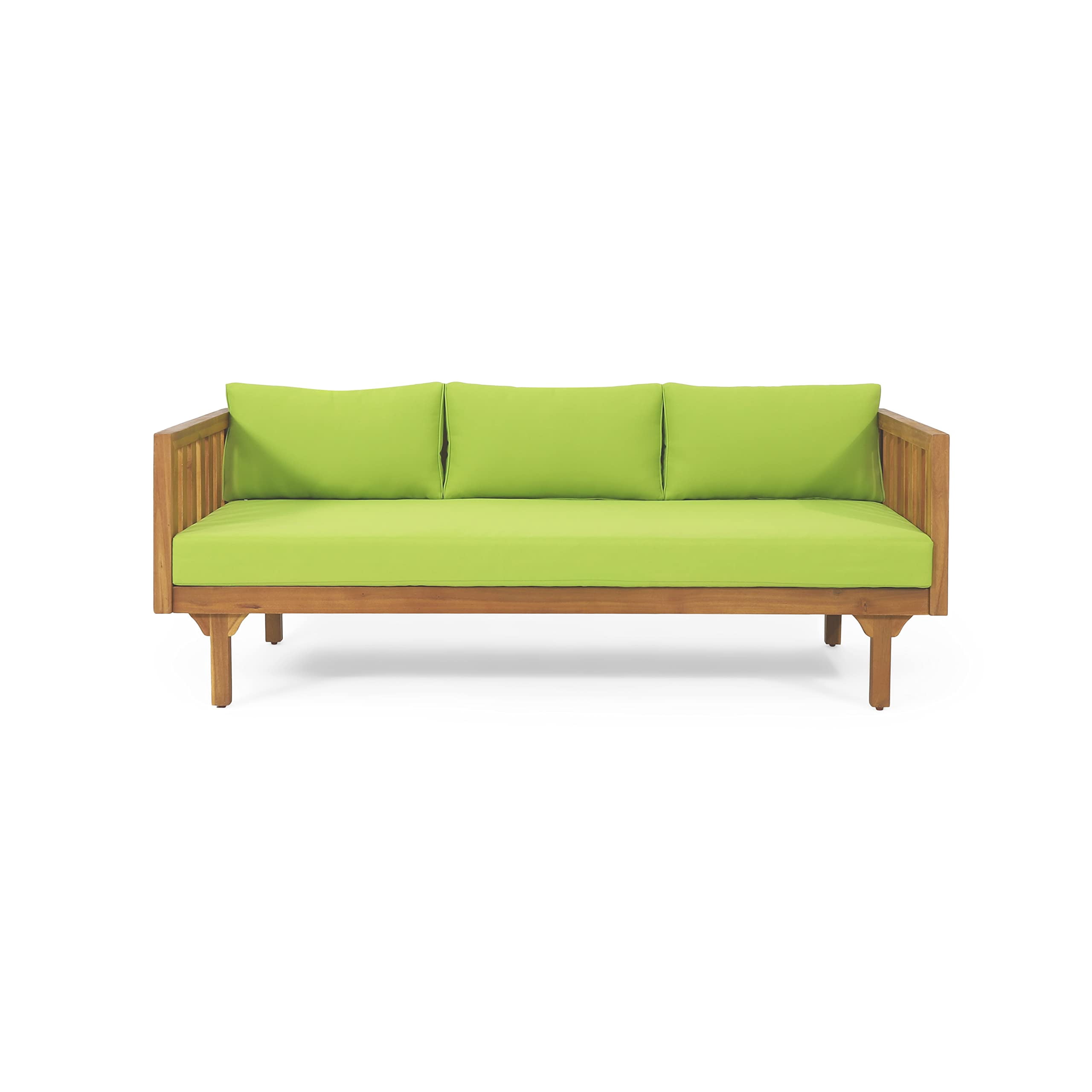 Christopher Knight Home 317015 Claremont Daybed, Green + Teak C25 ...