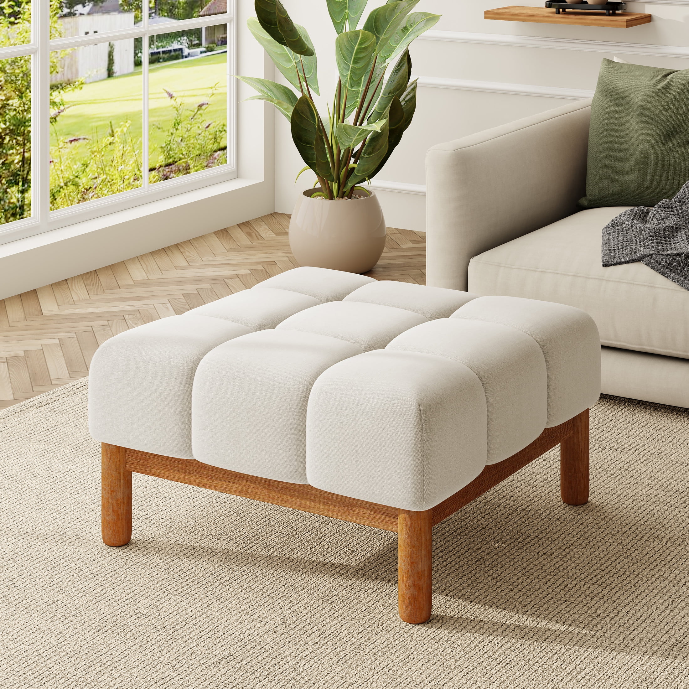 Christopher Knight Home 33" Modern Deep Biscuit Tufted Upholstered ...