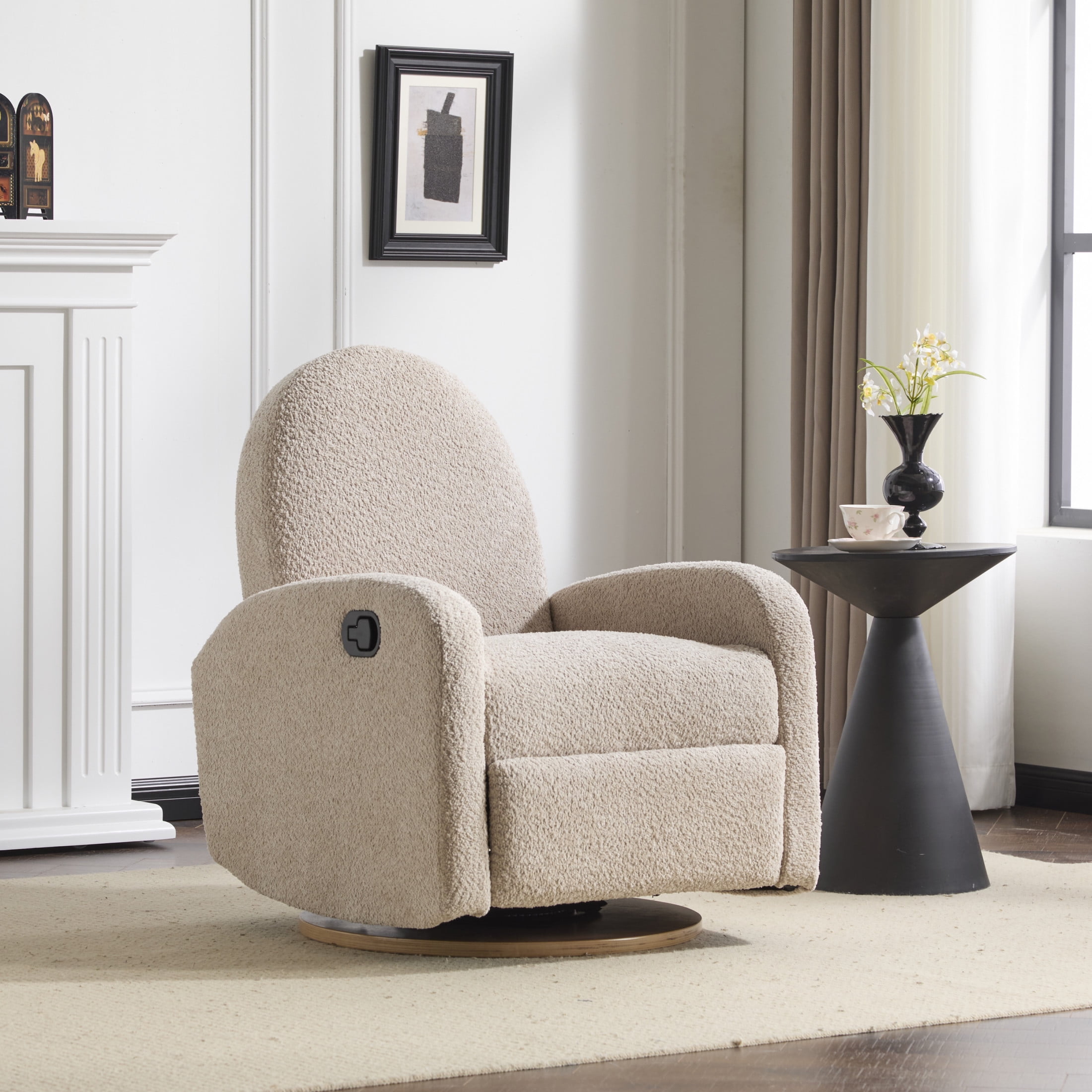 Christopher Knight Home 360° Swivel Glider Recliner Chair, Upholstered ...