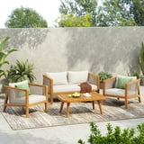 Christopher Knight Home 4-Piece Patio Conversation Set with Coffee ...