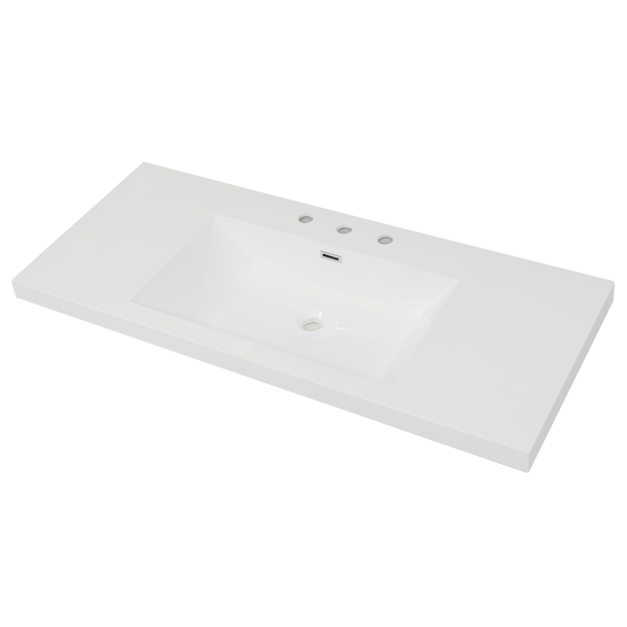 Christopher Knight Home 48" Resin Basin Vanity Top, Bathroom Sink with ...