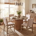 Christopher Knight Home 5-Piece Modern Round Pedestal Dining Table with ...