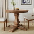 Christopher Knight Home 57" Oval Extendable Dining Table with Pedestal ...