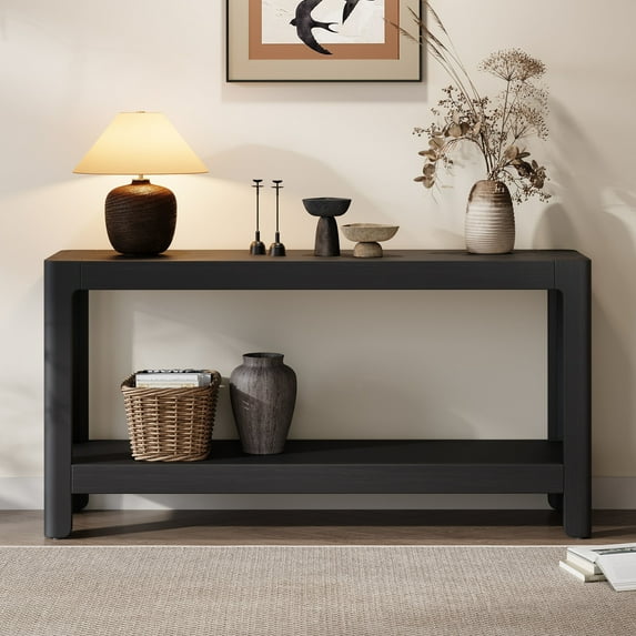 Christopher Knight Home 59" Console Table with Rounded Corners, Wood ...