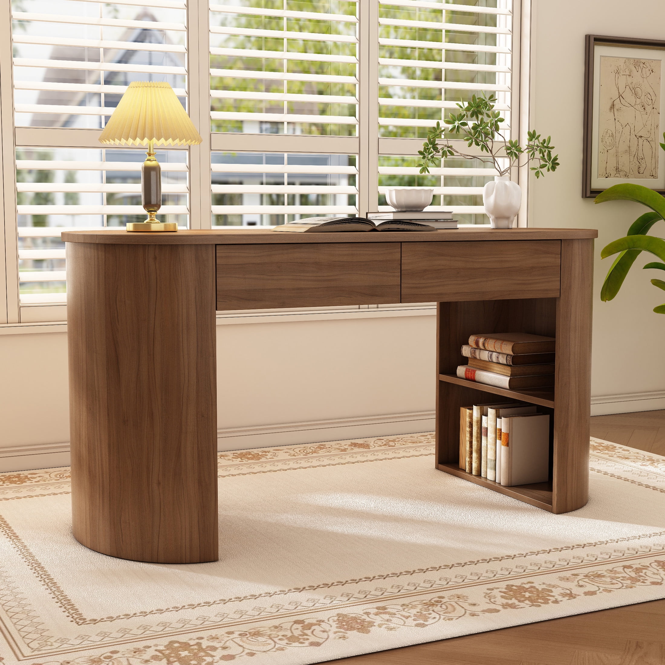 Christopher Knight Home 60.3" Modern Storage Writing Desk, MDF Office ...