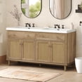 Christopher Knight Home 60" Bathroom Vanity with Double Sink, Large ...