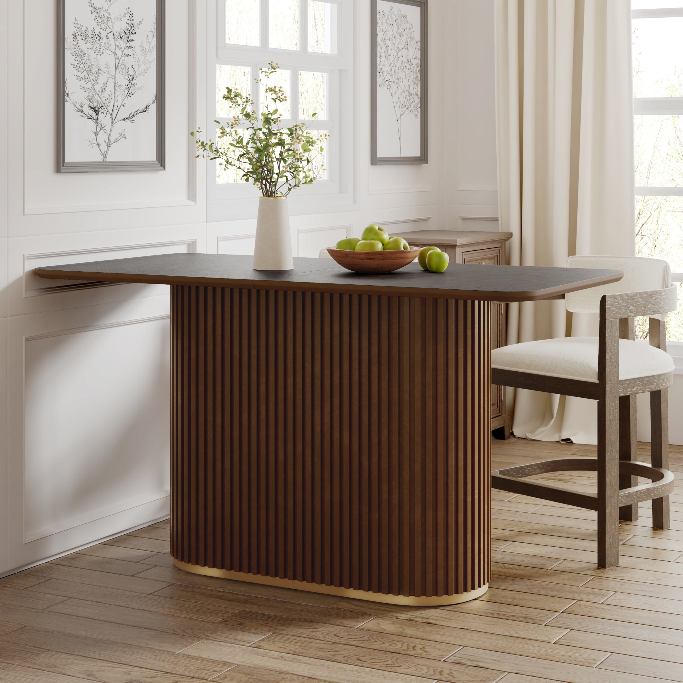 Christopher Knight Home 63" Mid-Century Counter Table with Tambour ...