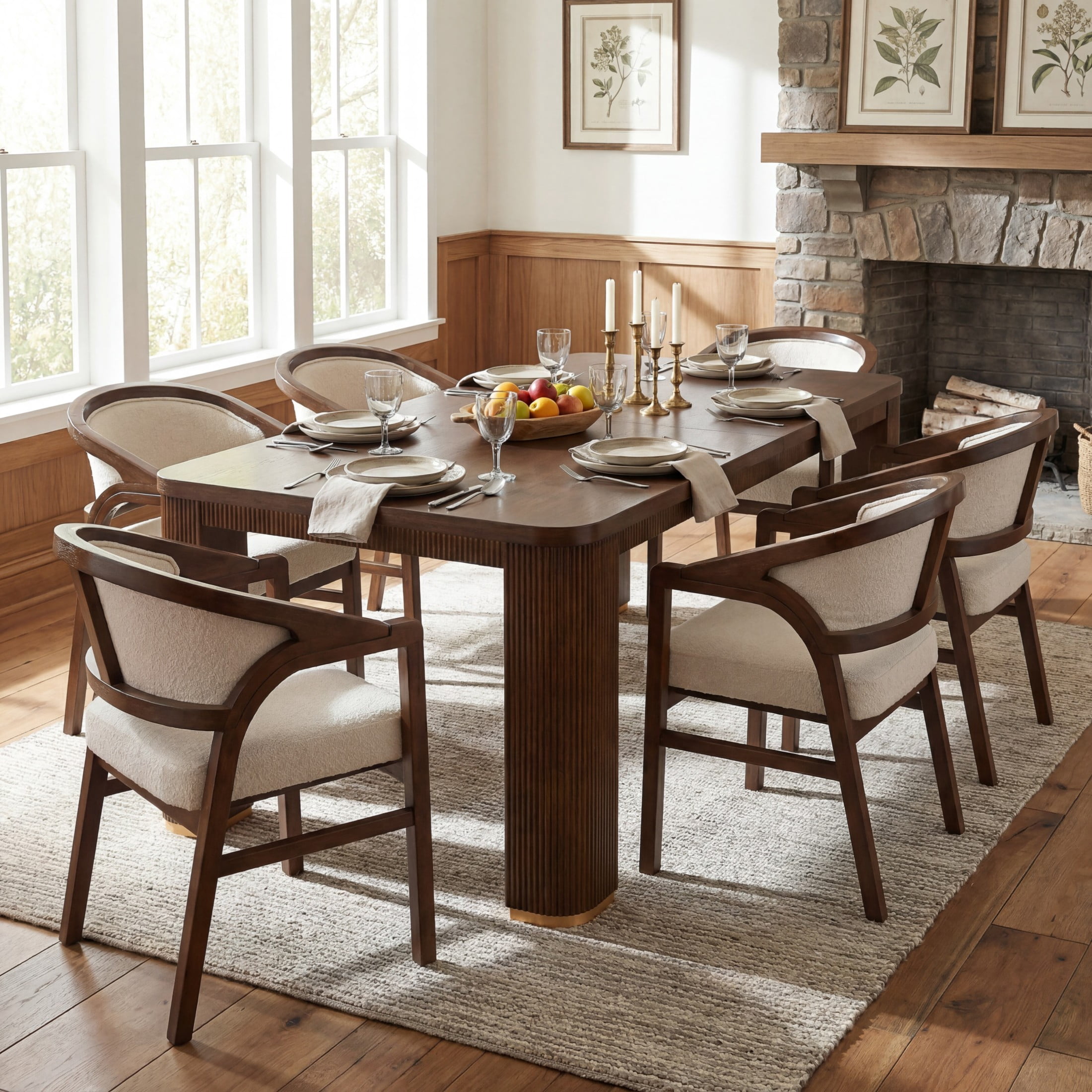 Christopher Knight Home 7-Piece Contemporary Dining Set, 90" Table with ...